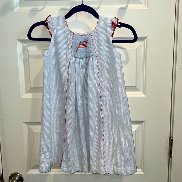 Little English | Dresses | Little English Smocked Ava Flag Dress In ...